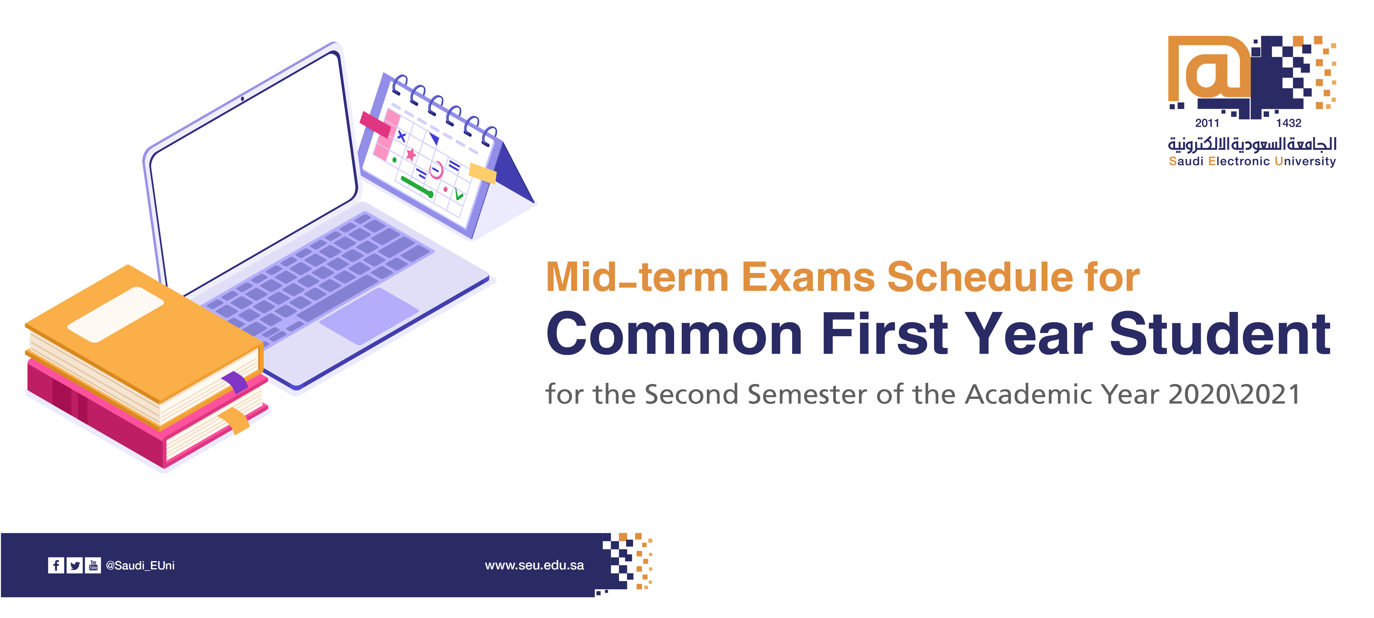 Mid-term Exams Schedule for Common First Year Student for the Second ...